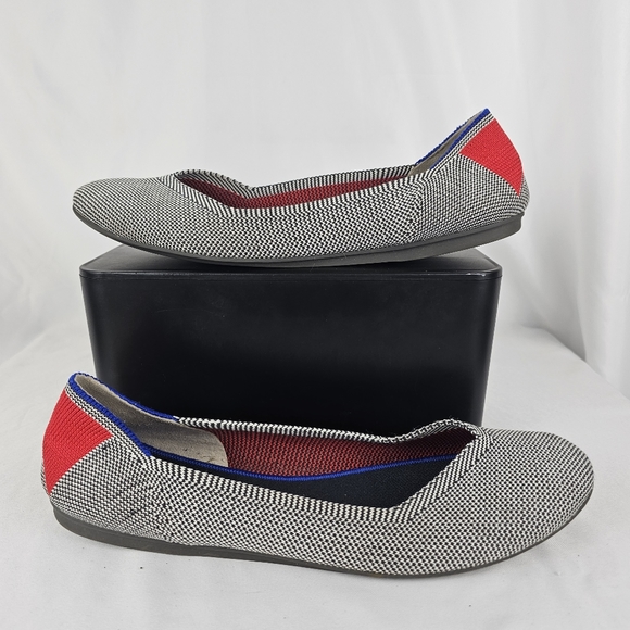 Rothy's | Shoes | Rothys The Flat Shale Cherry Ribbon Stripe Womens ...